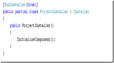 dotnetstep: Install WindowService using installutil.